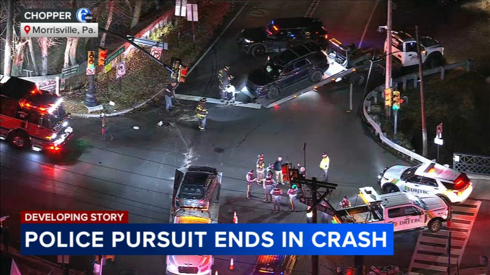 Car collides with SUV following police chase in Bucks County ...