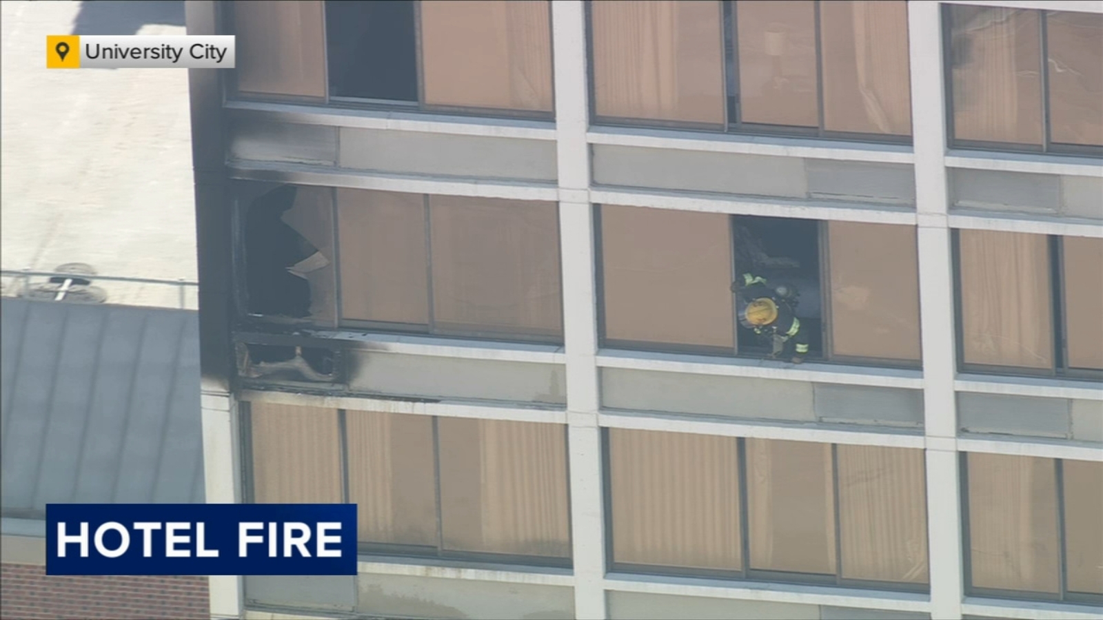 Fire erupts at Sheraton Hotel in Philadelphia's University City - 6abc ...