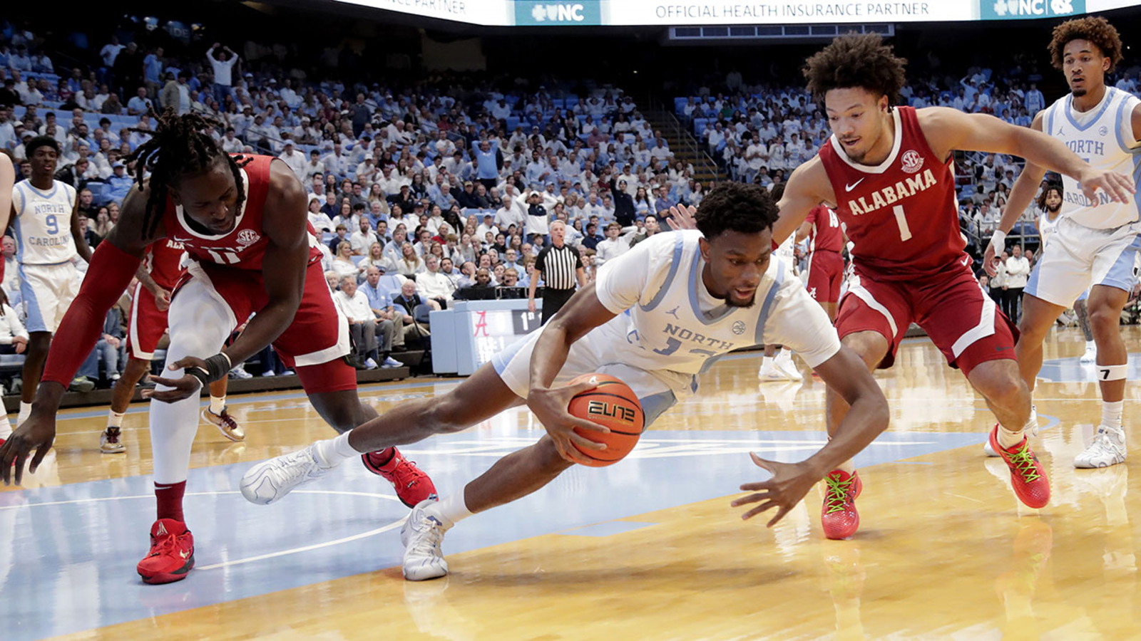 No. 10 Alabama routs No. 20 UNC 94-79 in ACC-SEC Challenge - ABC11 ...