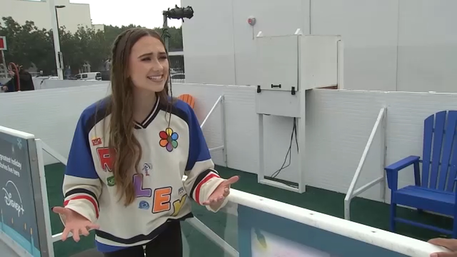 On the ice with the voice of Riley from 'Inside Out 2,' now in new ...