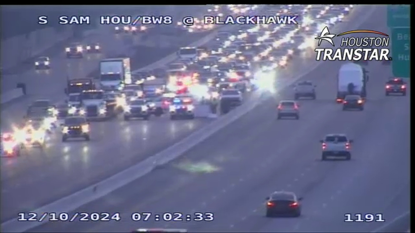 13 Alert Traffic: South Sam Houston Tollway westbound at Blackhawk ...