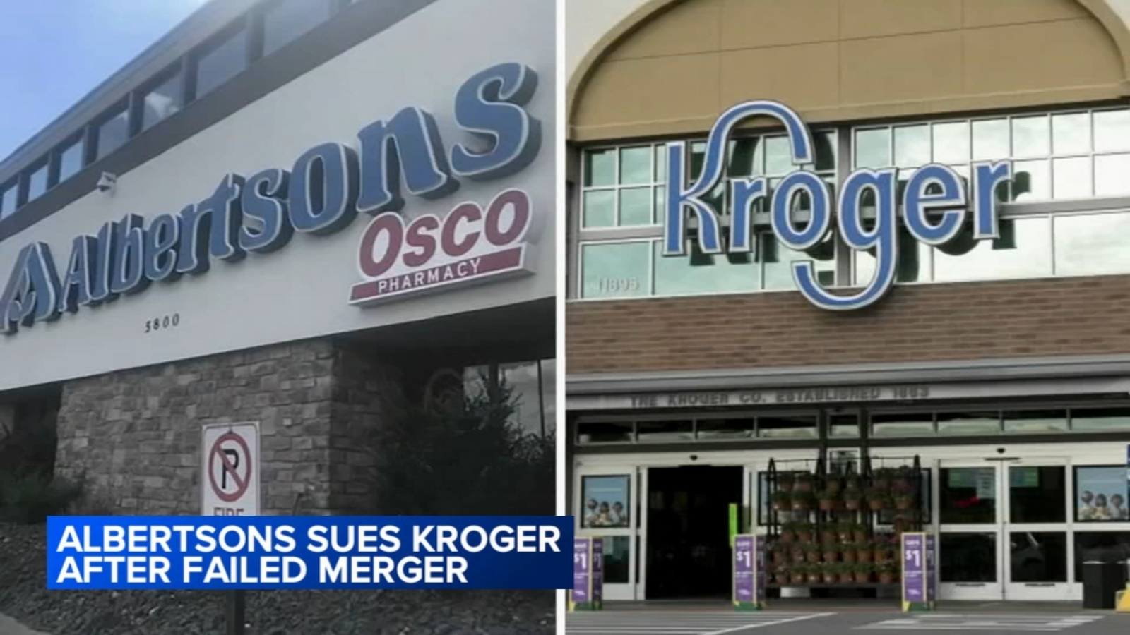 Albertsons gives up on Kroger merger and sues the grocery store chain for failing to secure deal ...