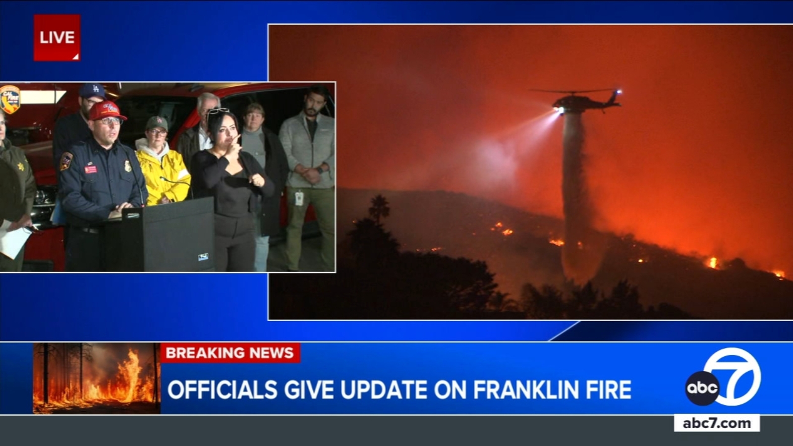 Franklin Fire destroys 9 structures, damages 6 - ABC7 Los Angeles