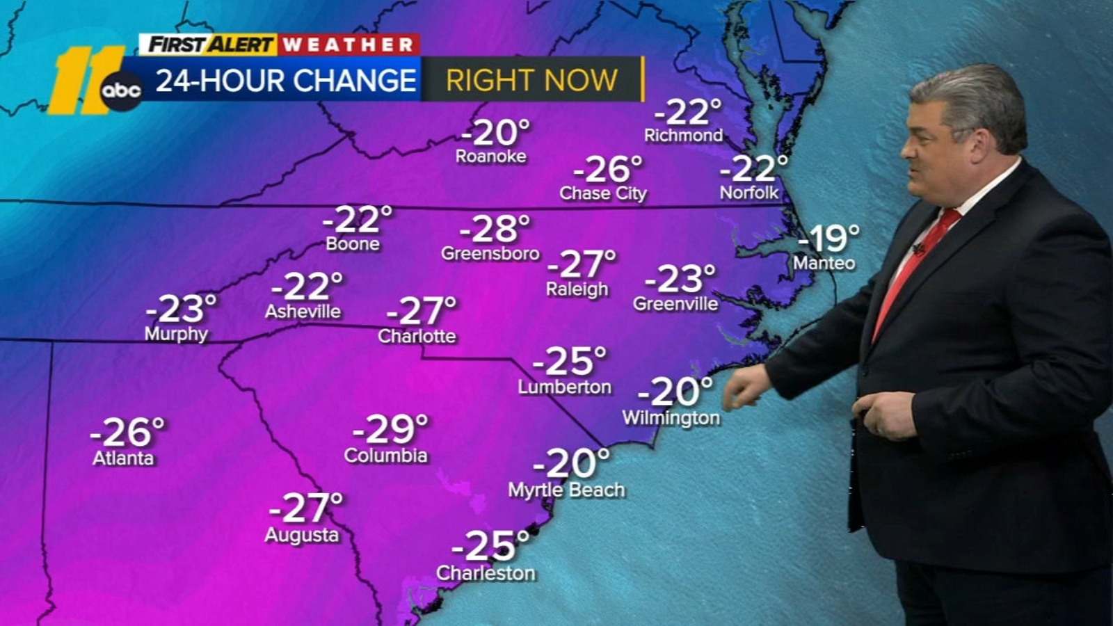 First Alert day forecast | Rain exits central NC as cold air ushers ...