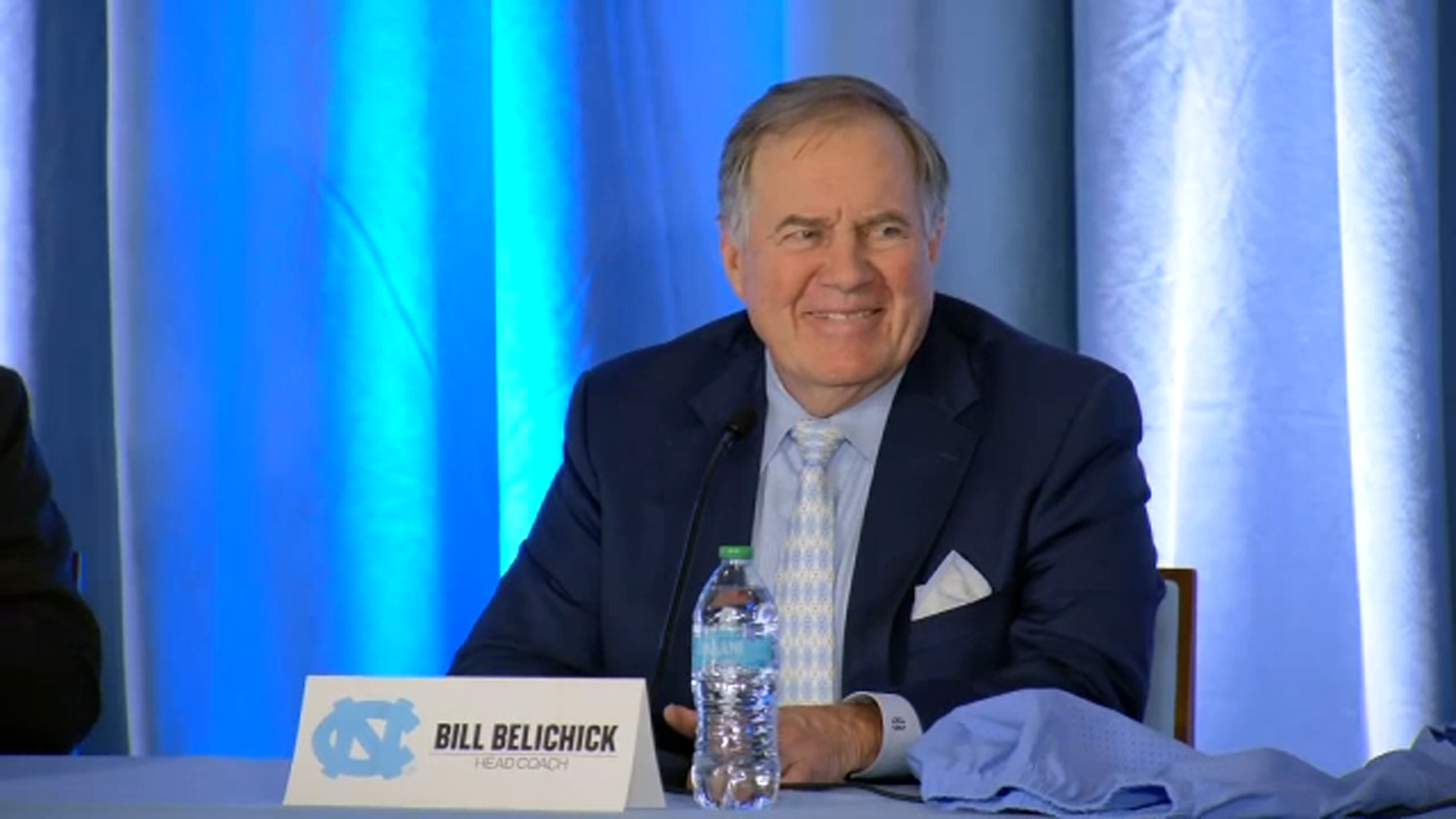 Bill Belichick: UNC football introduces new head coach, NFL legend and Super Bowl champion, as ...