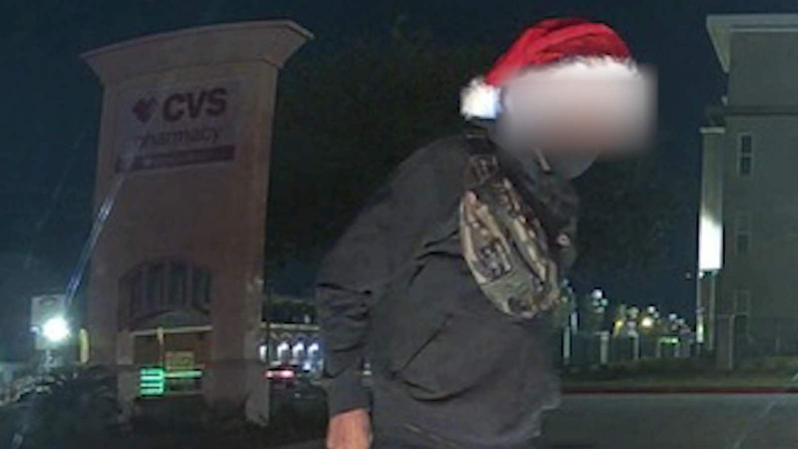 Dashcam video shows man in Santa Claus hat taking car, stolen from ...
