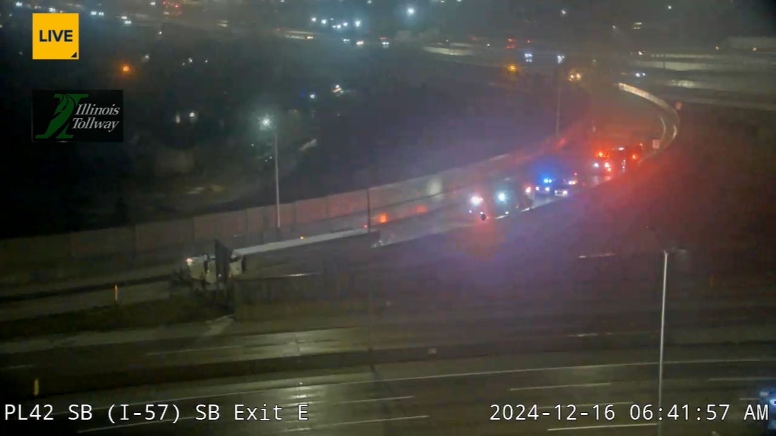 Chicago traffic: Semi overturns on southbound I-57 exit ramp to I-294 ...