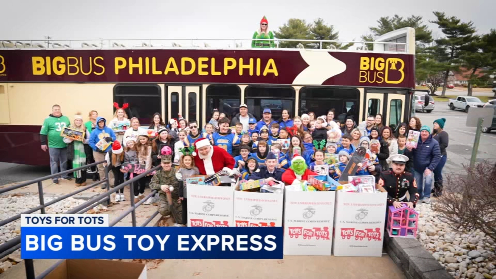 Toys for Tots fills Big Bus with more than 4,000 toys - 6abc Philadelphia