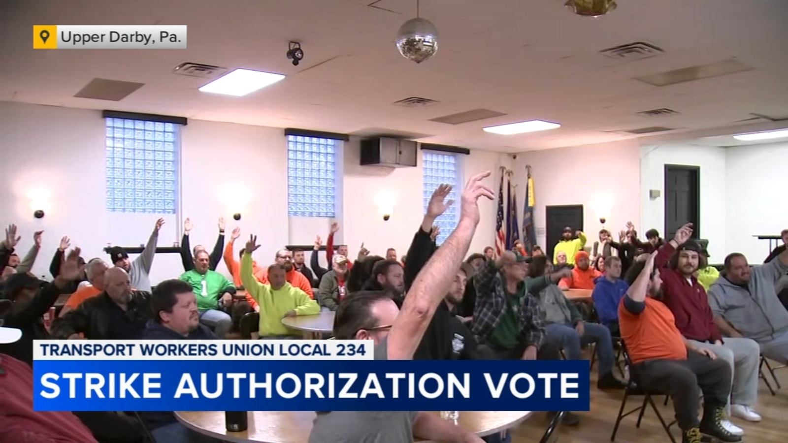 Transport Workers Union Local 234 members in Upper Darby vote to authorize strike - 6abc ...