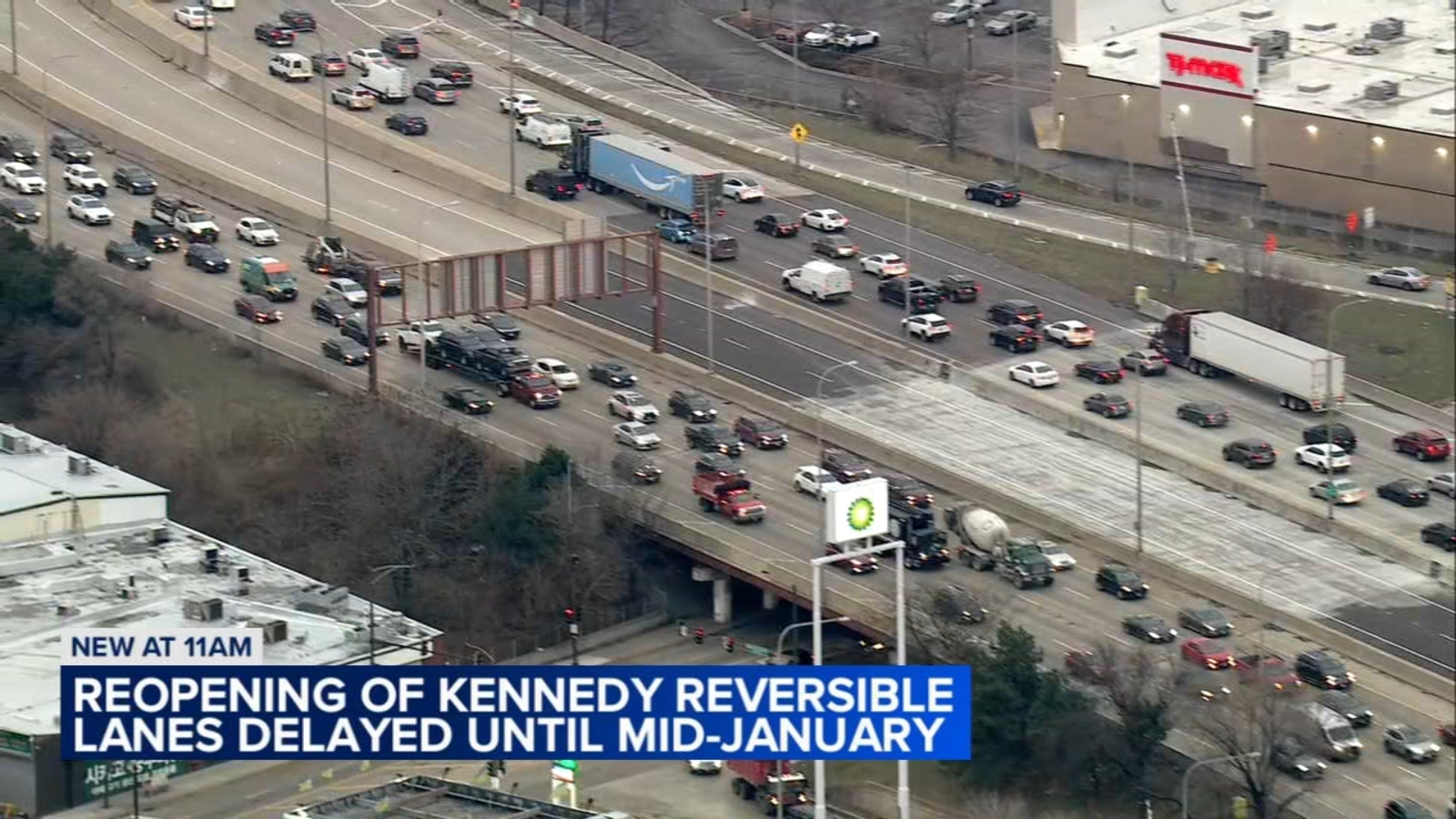 Chicago traffic: Kennedy Expressway reversible lanes to open mid-January: IDOT - ABC7 Chicago