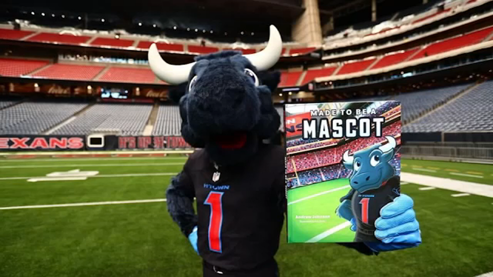 Houston Texans mascot Toro performer Andrew Johnson rolls out first ...