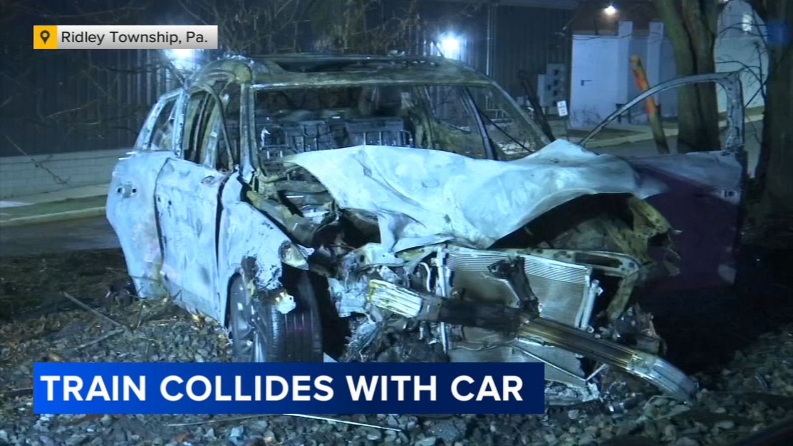 Officer helps rescue driver after train collides with car, vehicle ...