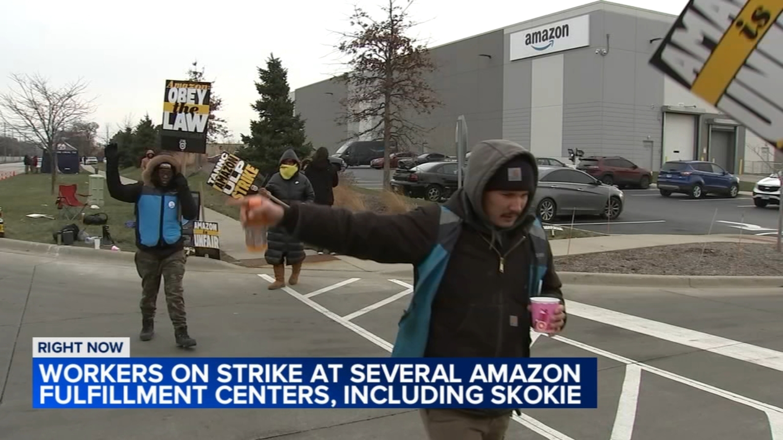 Amazon strike update: Skokie, Illinois workers joining Teamsters in walking out Thursday during ...