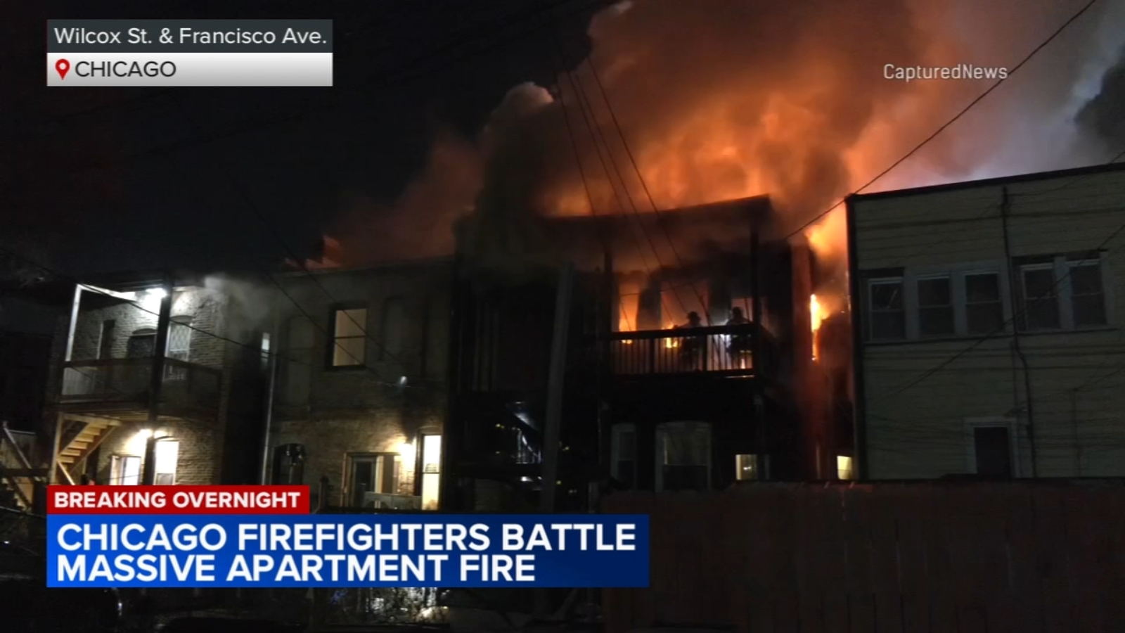 Chicago fire: Firefighters battle massive apartment fire in East ...