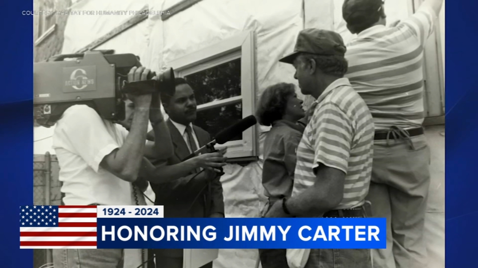 President Jimmy Carter volunteered with Habitat for Humanity in Philadelphia - 6abc Philadelphia