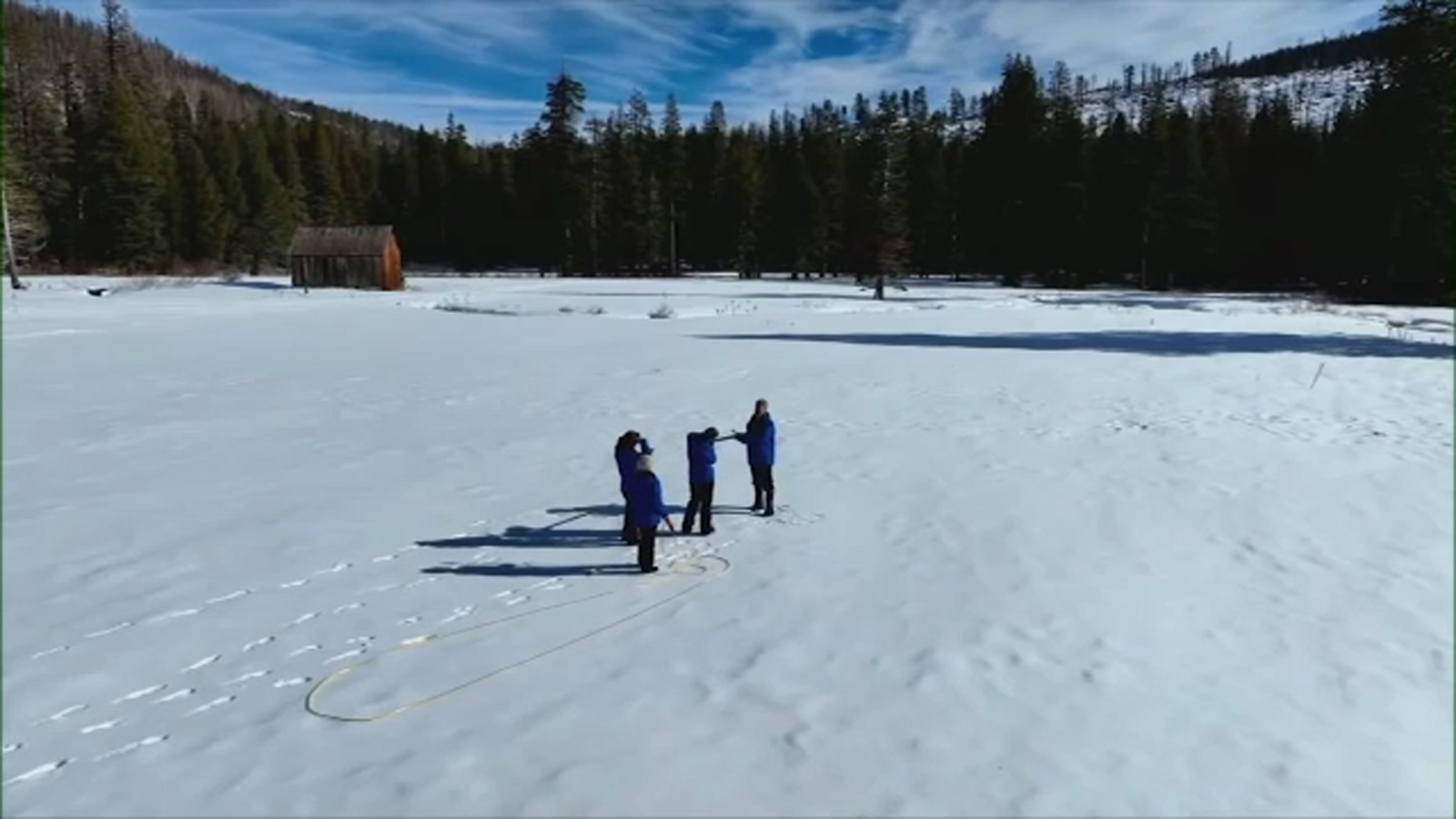 California's first snow survey of 2025 shows near average snowpack ...