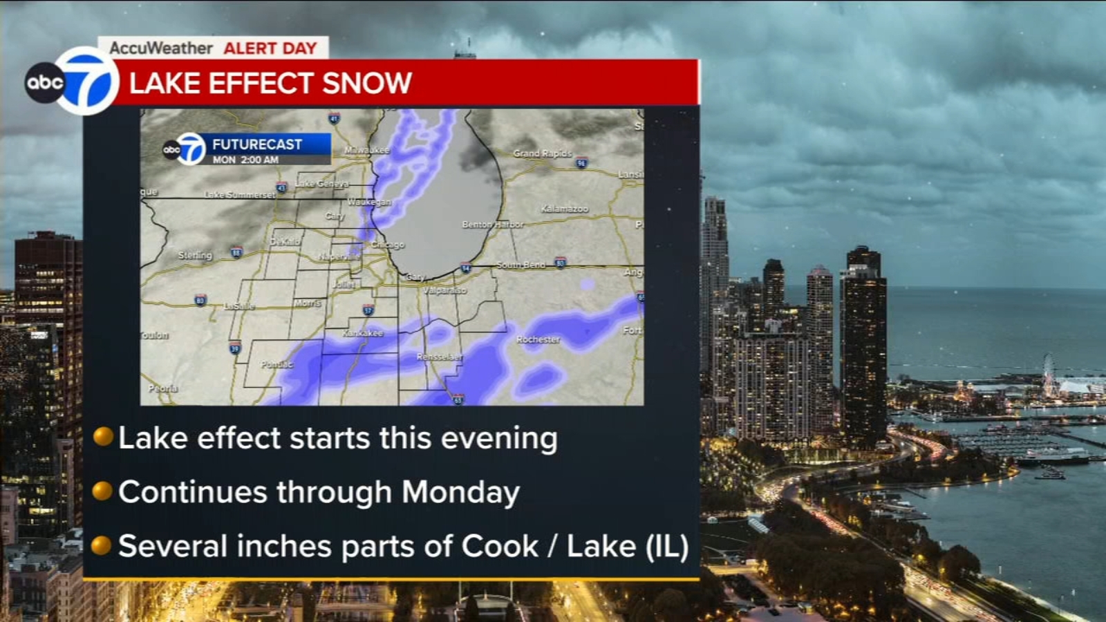 Winter storm Illinois: Lake effect snow expected late Sunday into ...
