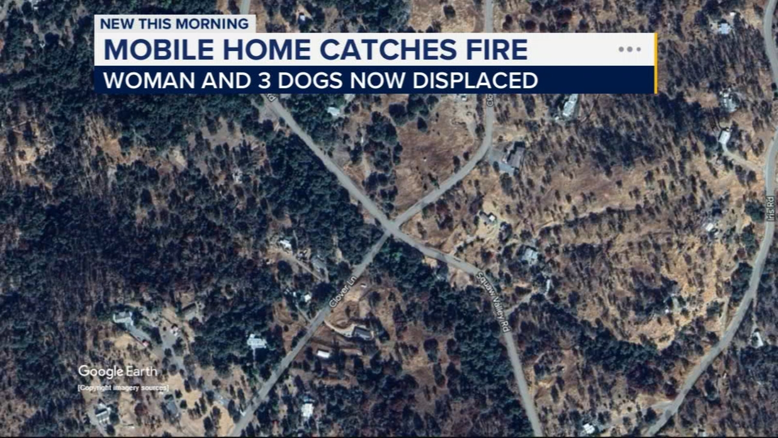 Woman and 3 dogs displaced following mobile home fire in Yokuts Valley, CAL FIRE says - ABC30 Fresno