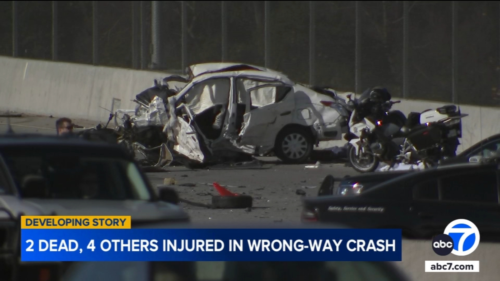 Pasadena crash: 2 killed, 4 injured in wrong-way crash near 210-134 Freeway transition area ...