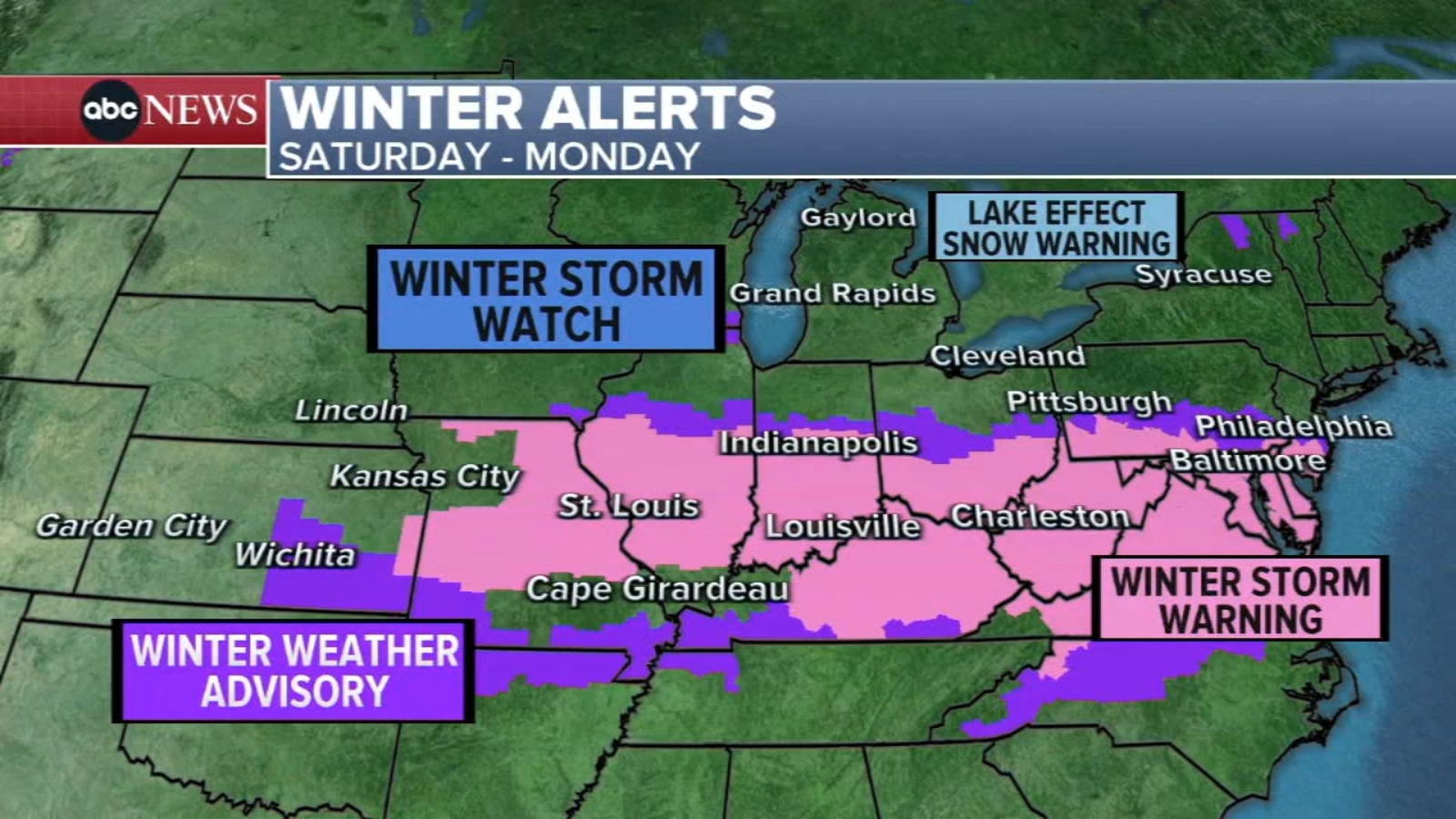 Major winter storm covers 13 states, breaking snowfall records as it ...
