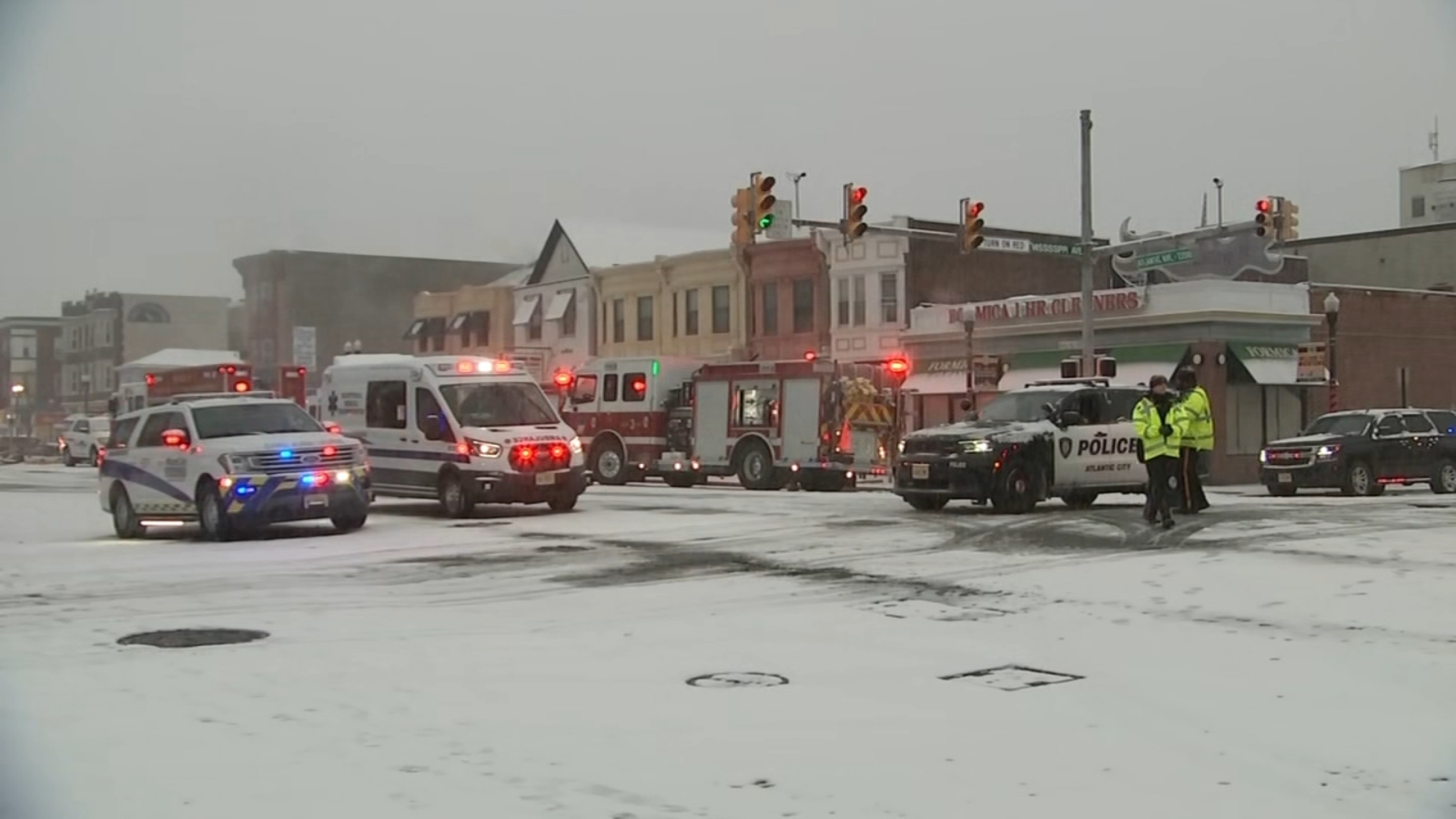 Atlantic City firefighters battle fire, snow after blaze breaks out at ...