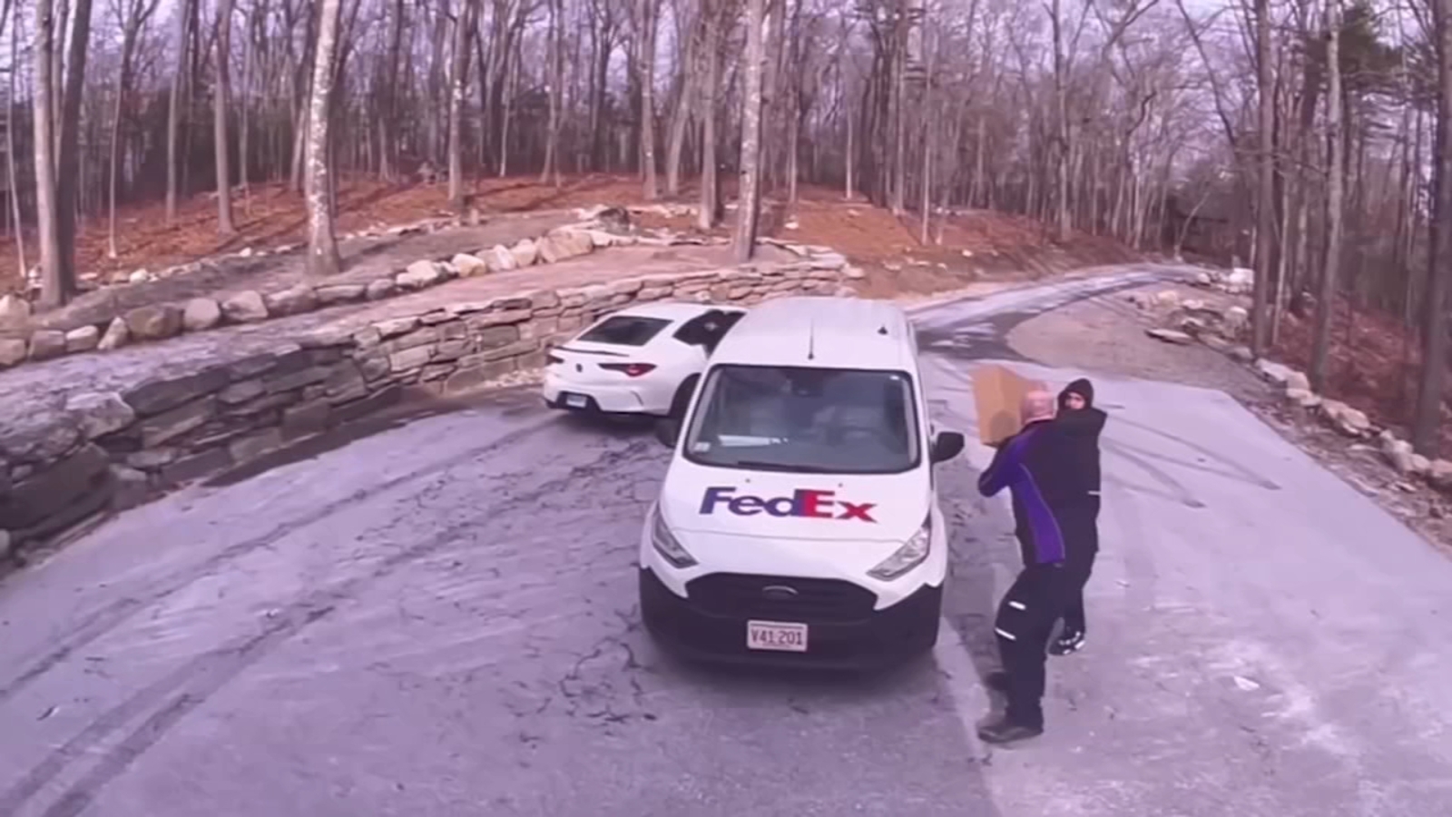FedEx delivery driver targeted in armed robbery caught on video in ...