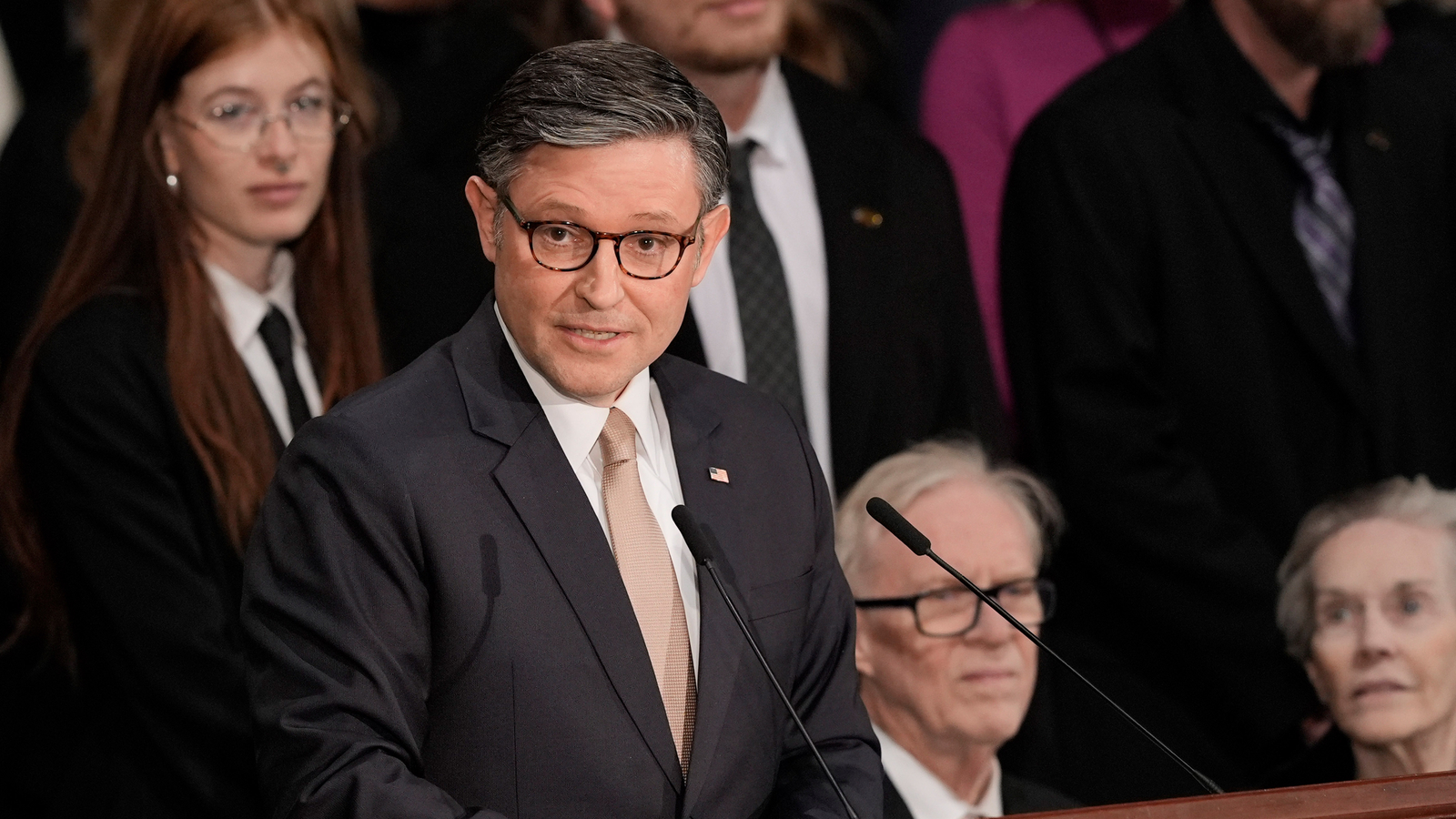 House Speaker Mike Johnson says flags will be raised for Donald Trump's ...