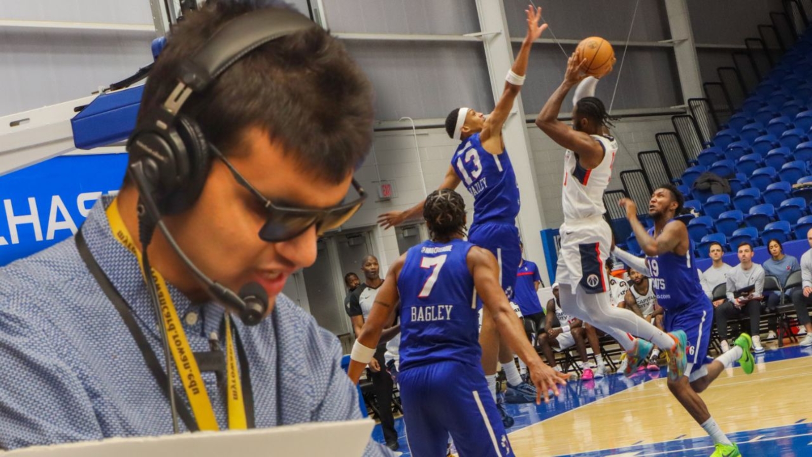 Blind student broadcaster provides commentary for Delaware Blue Coats ...