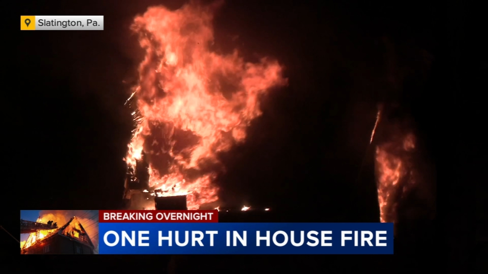 1 hurt in 3-alarm house fire on 2nd Street in Slatington, Lehigh County ...