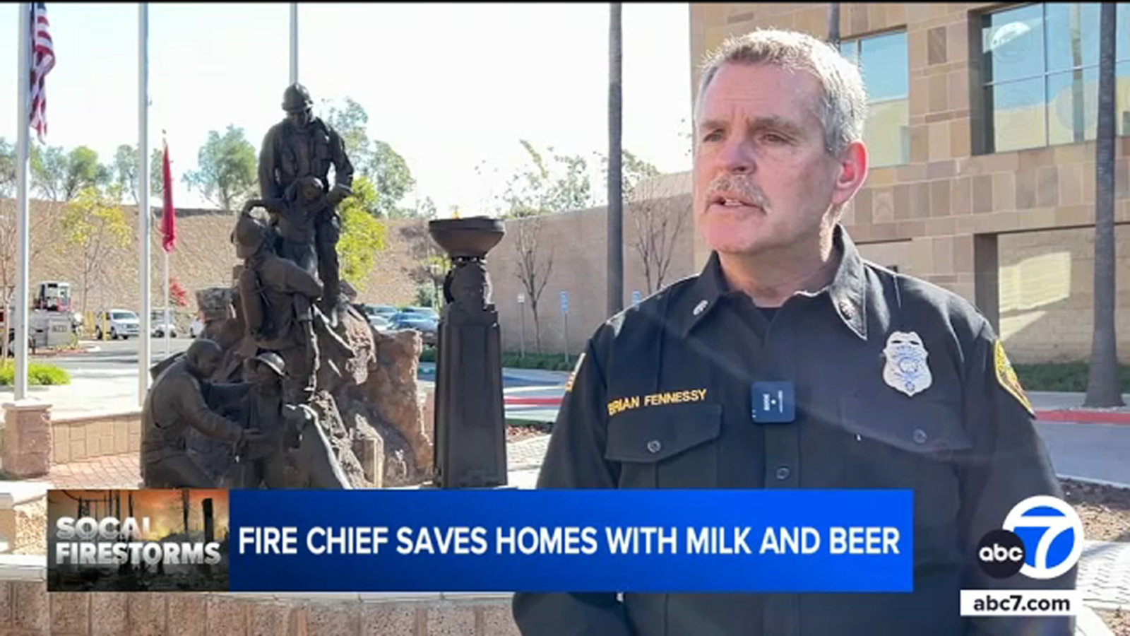Orange County fire chief Brian Fennessy saves Altadena homes from Eaton ...
