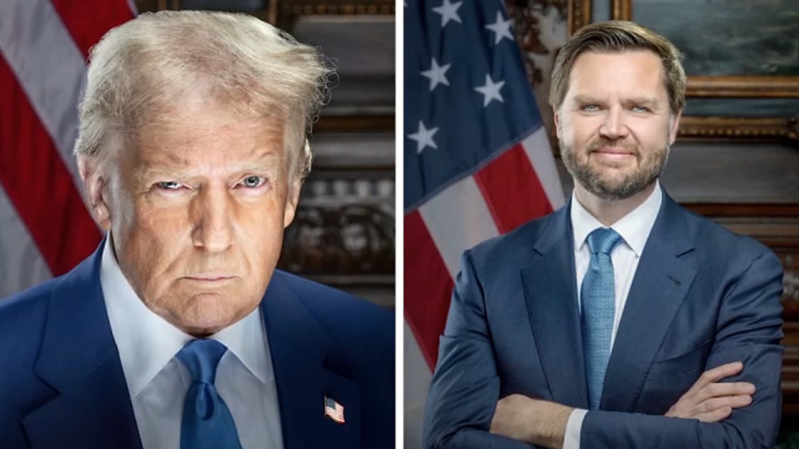 President-elect Donald Trump and VP-elect JD Vance release official ...