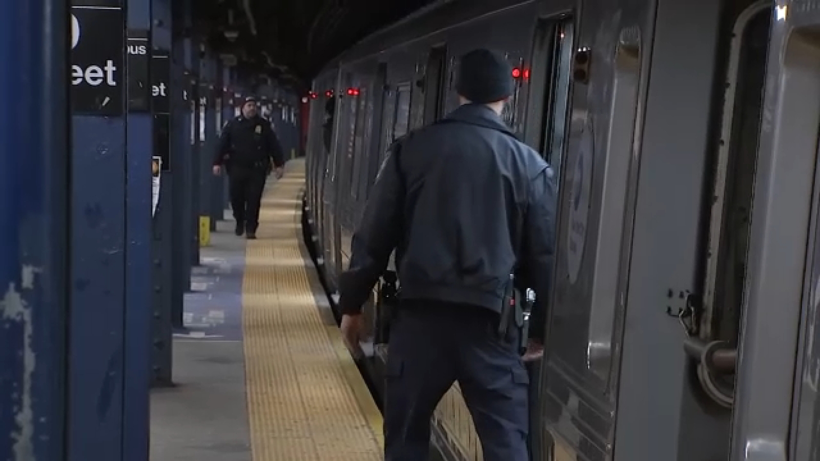 NYC subway safety: NYPD officers on overnight subway trains start on ...