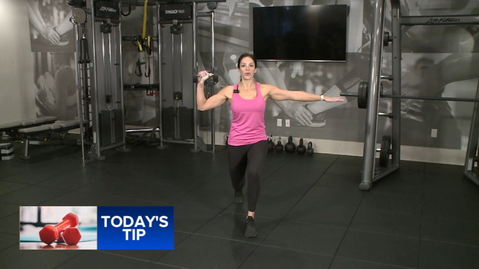 Lunge with shoulder press - Today's Tip - 6abc Philadelphia