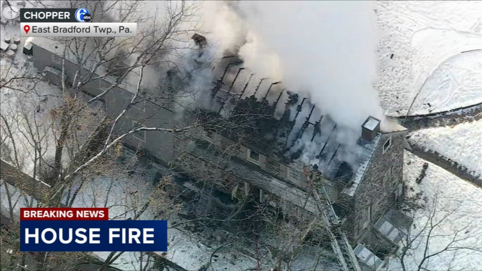 Firefighters battle flames, frigid temperatures after East Bradford Twp., Chester Co. home ...