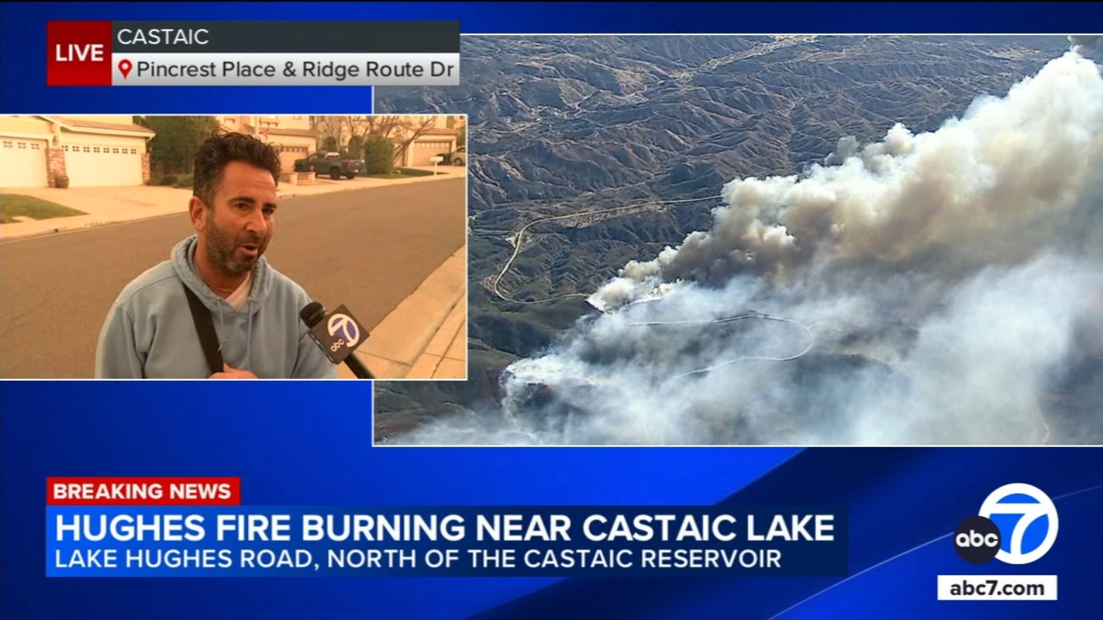 Castaic resident on evacuating during Hughes Fire: 'The urgency is ...