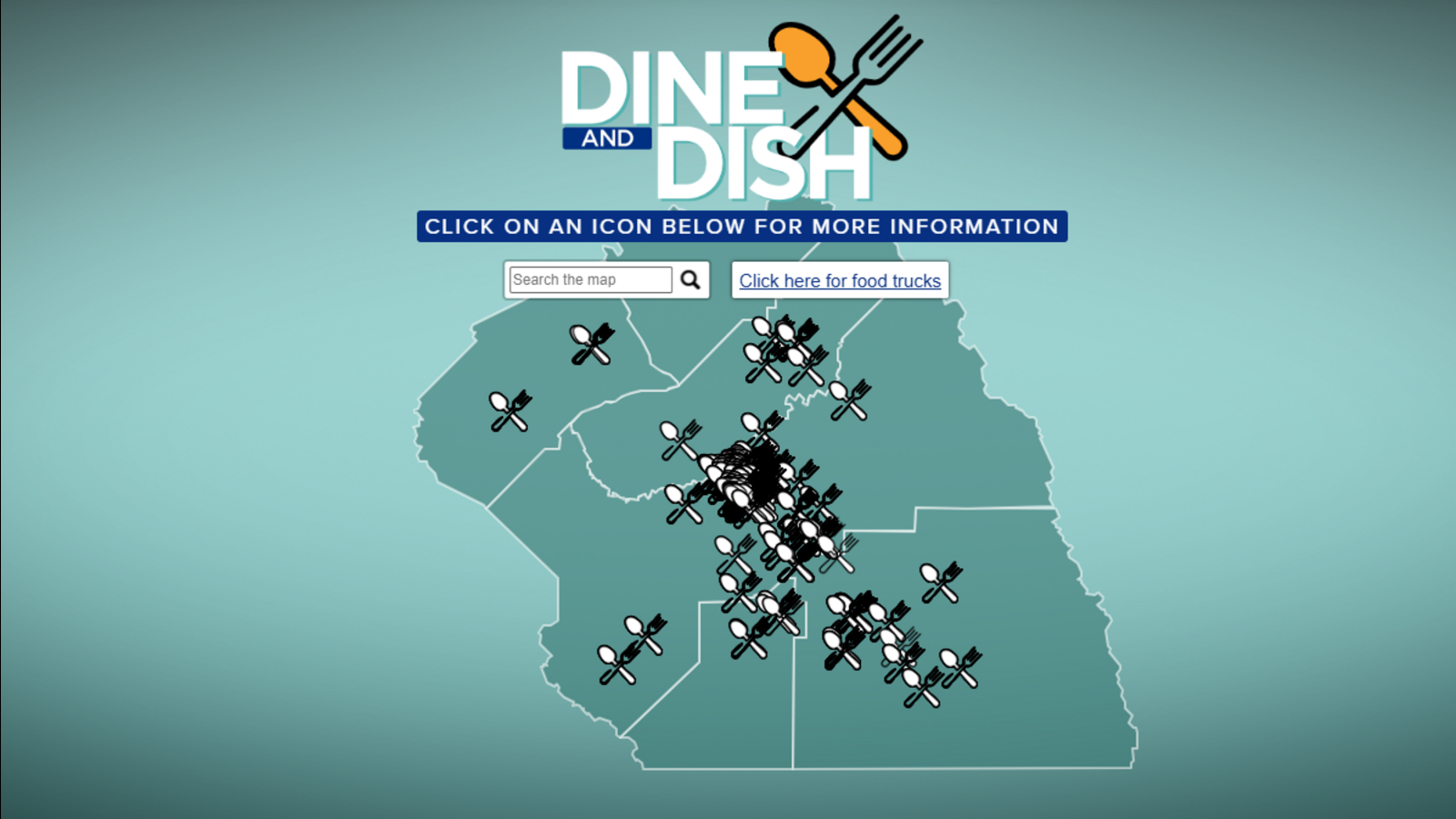 Dine and Dish: Find all the locations we've visited on our interactive ...