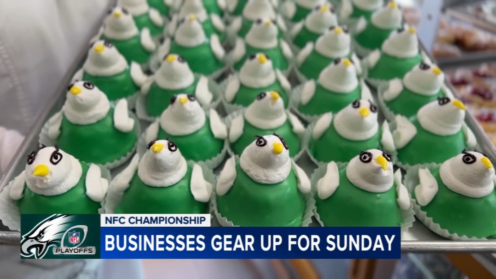 Philadelphia businesses baking Eagles-themed treats ahead of NFC ...
