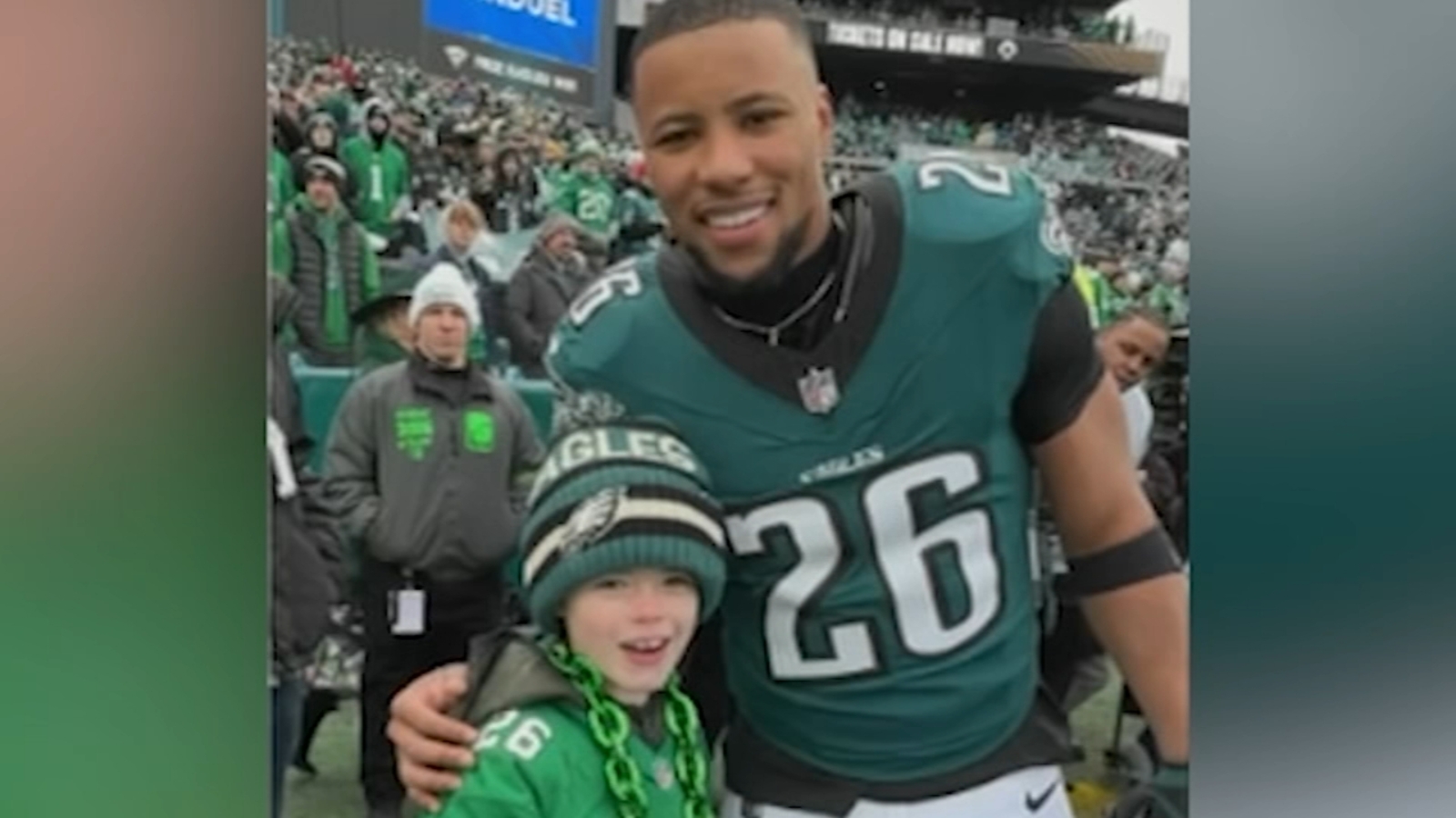 Child battling rare disease gets ultimate Eagles experience at NFC ...