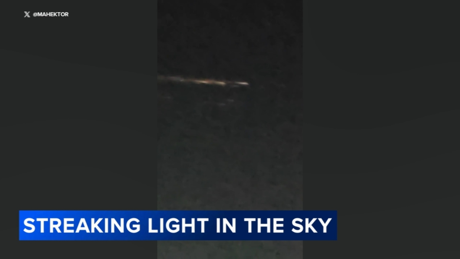 What fell from the sky? Video shows object seen streaking in sky above ...