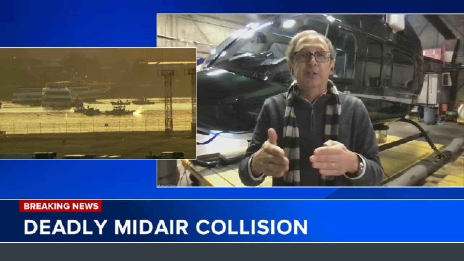 Washington DC plane crash: NewsCopter 7 pilot John Del Giorno discusses deadly midair collision ...