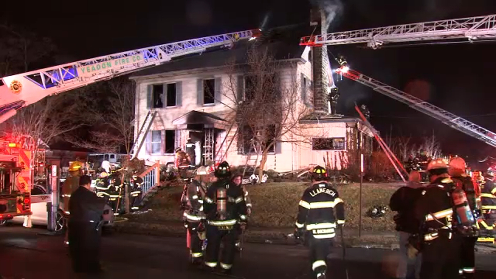 2-alarm fire in Lansdowne leaves home heavily damaged - 6abc Philadelphia