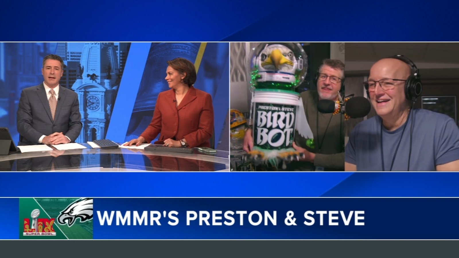 Talking Eagles and the Bird Bot with Preston and Steve - 6abc Philadelphia
