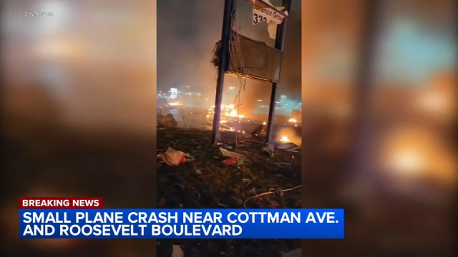 Social media videos show fiery scene after NE Philadelphia plane crash ...