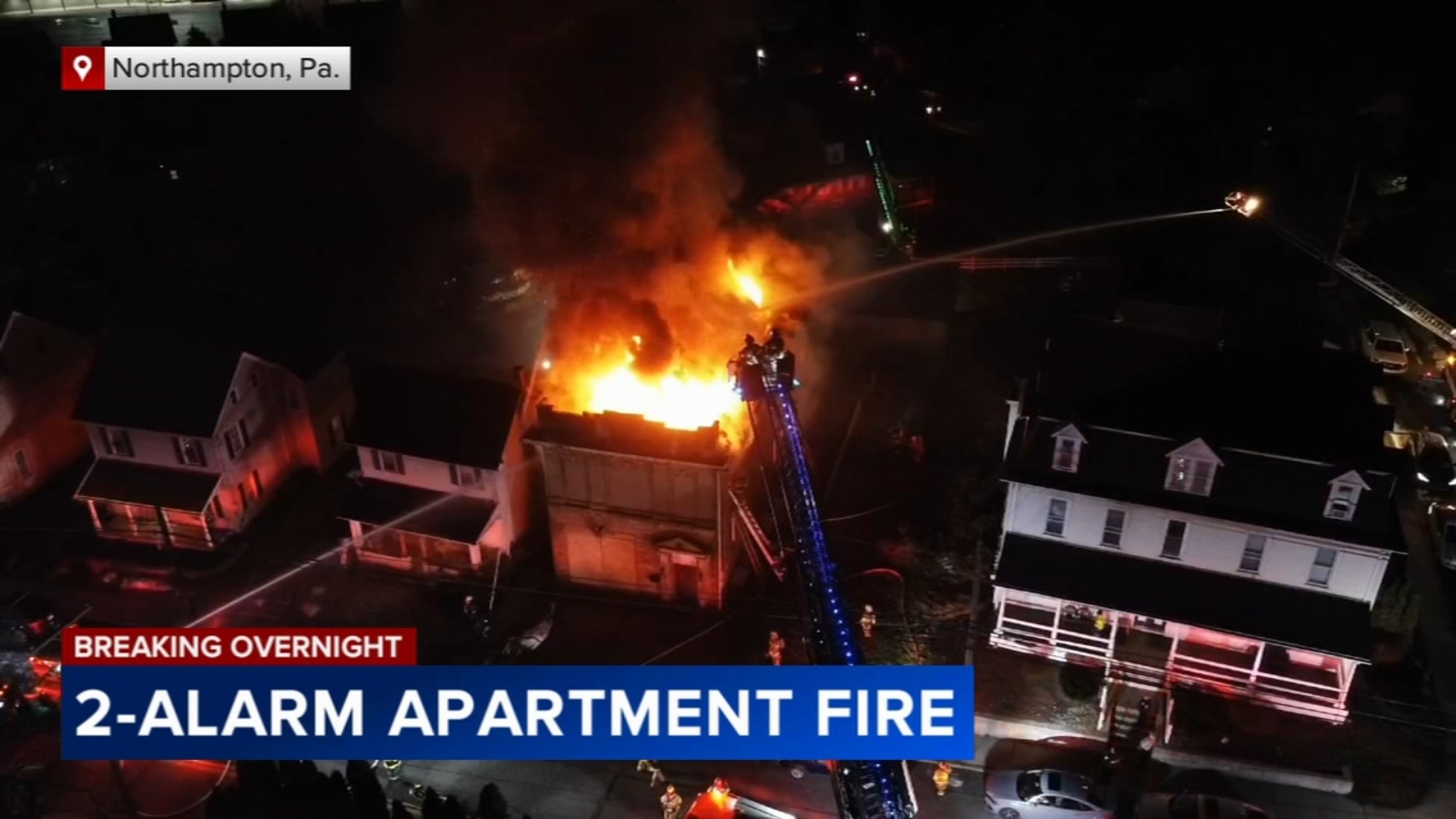 Northampton, Pa. apartment fire sends firefighter to the hospital ...