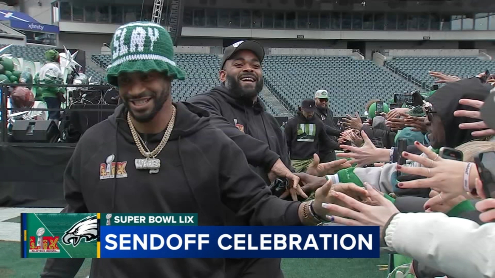 Super Bowl LIX: Philadelphia Eagles receive sendoff from fans at Lincoln Financial Field - 6abc ...