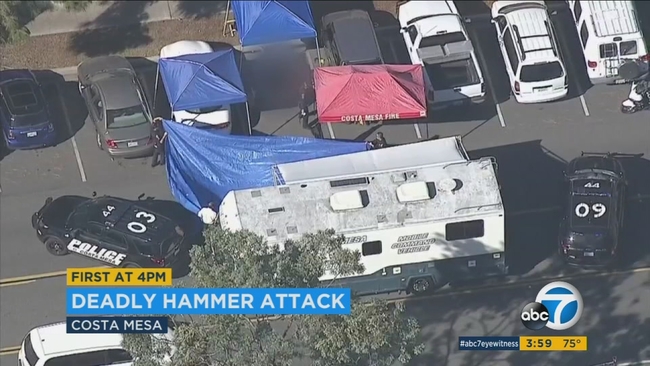 Victim Suspect Identified In Fatal Costa Mesa Attack Involving Hammer