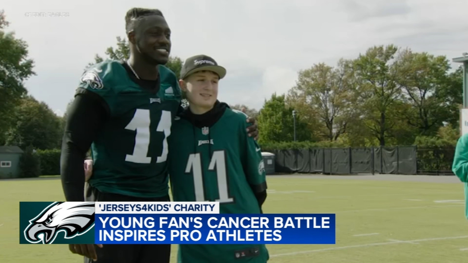 Teen cancer patient's friendship with Philadelphia Eagles wide receiver ...