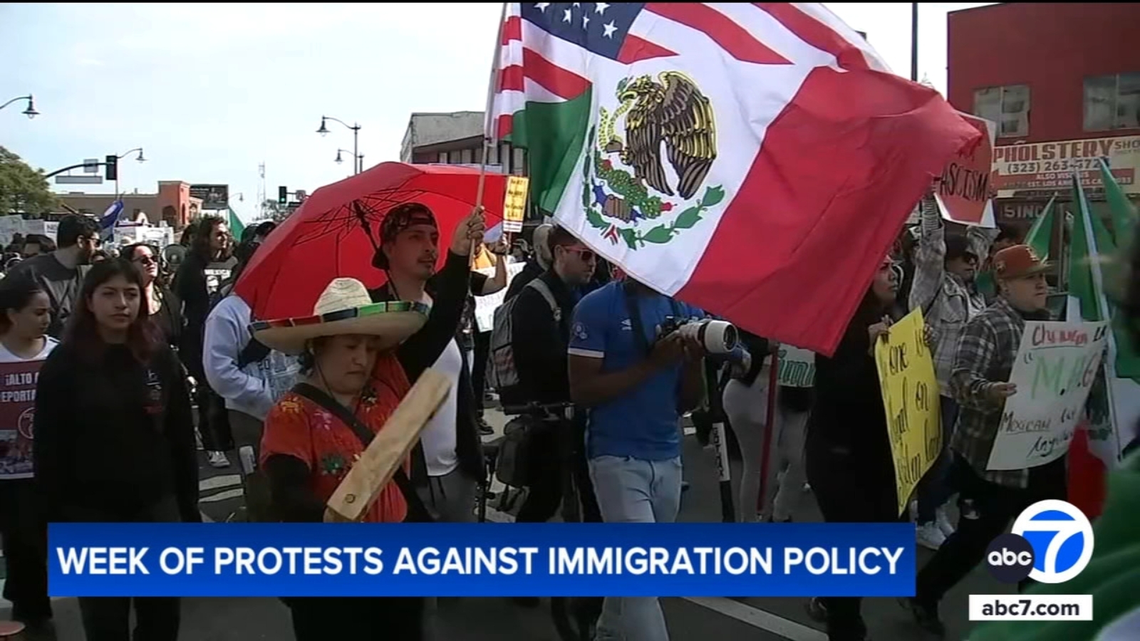 Protests against Trump's immigration crackdown continue in Los Angeles ...