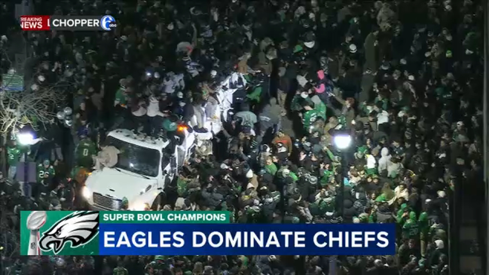 Eagles fans take over streets of Philadelphia after Super Bowl victory ...