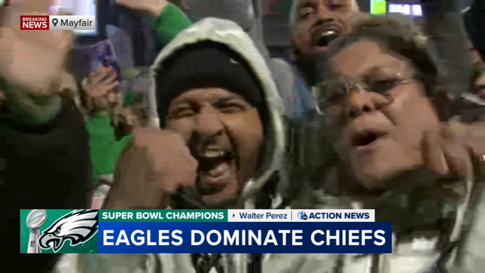 Crowds celebrate Super Bowl win at Frankford and Cottman - 6abc ...